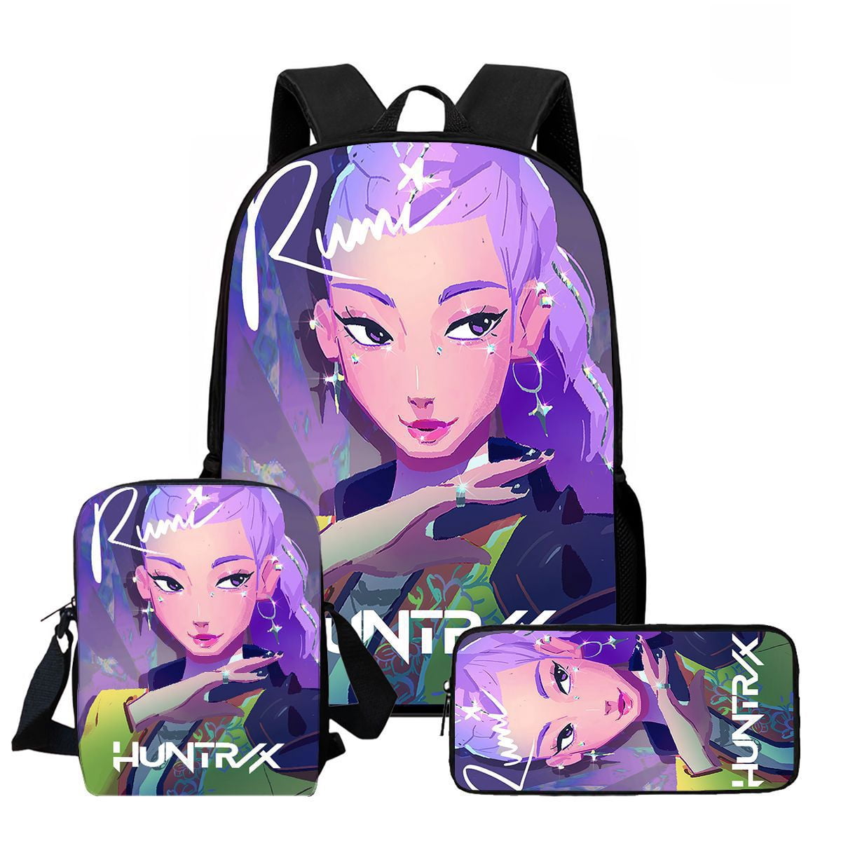 New cartoon anime cool 3D printed large-capacity backpack, lightweight ...
