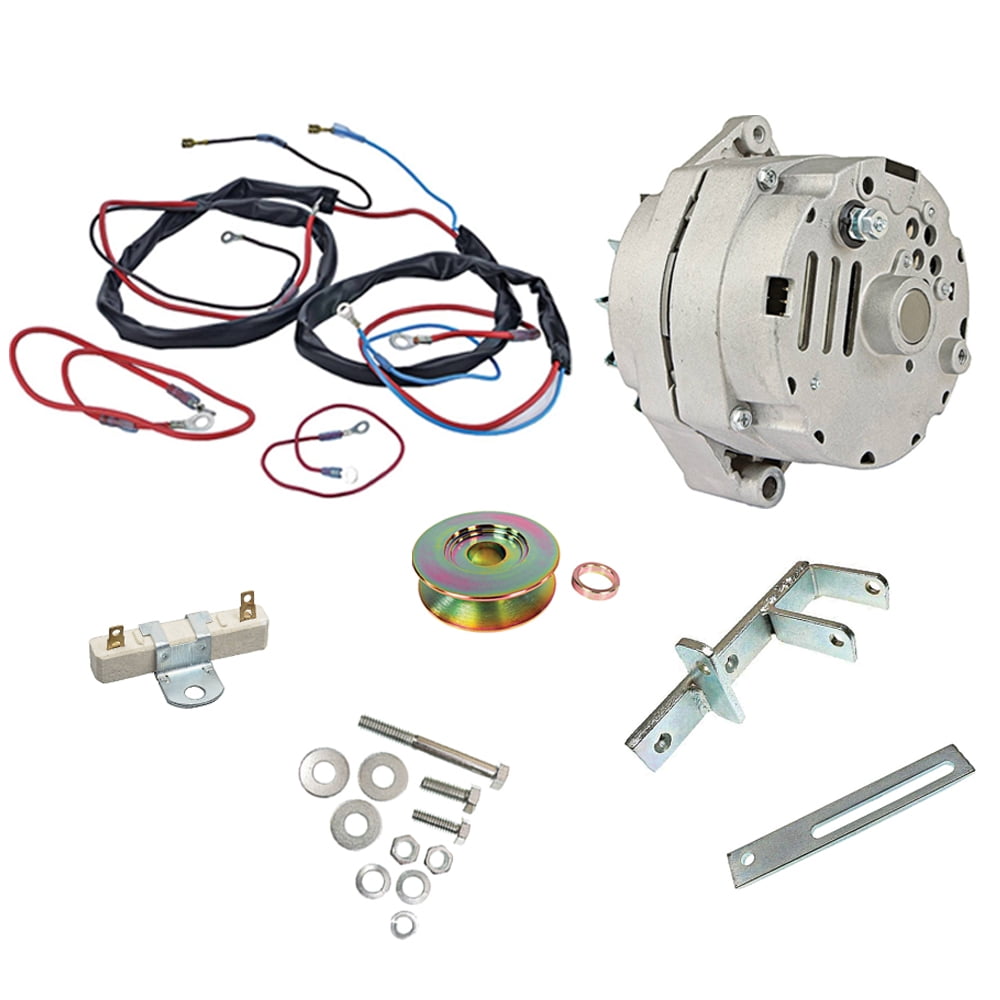 New clockwise 63 Amp 12 Volt Alternator Conversion Kit Compatible With ...