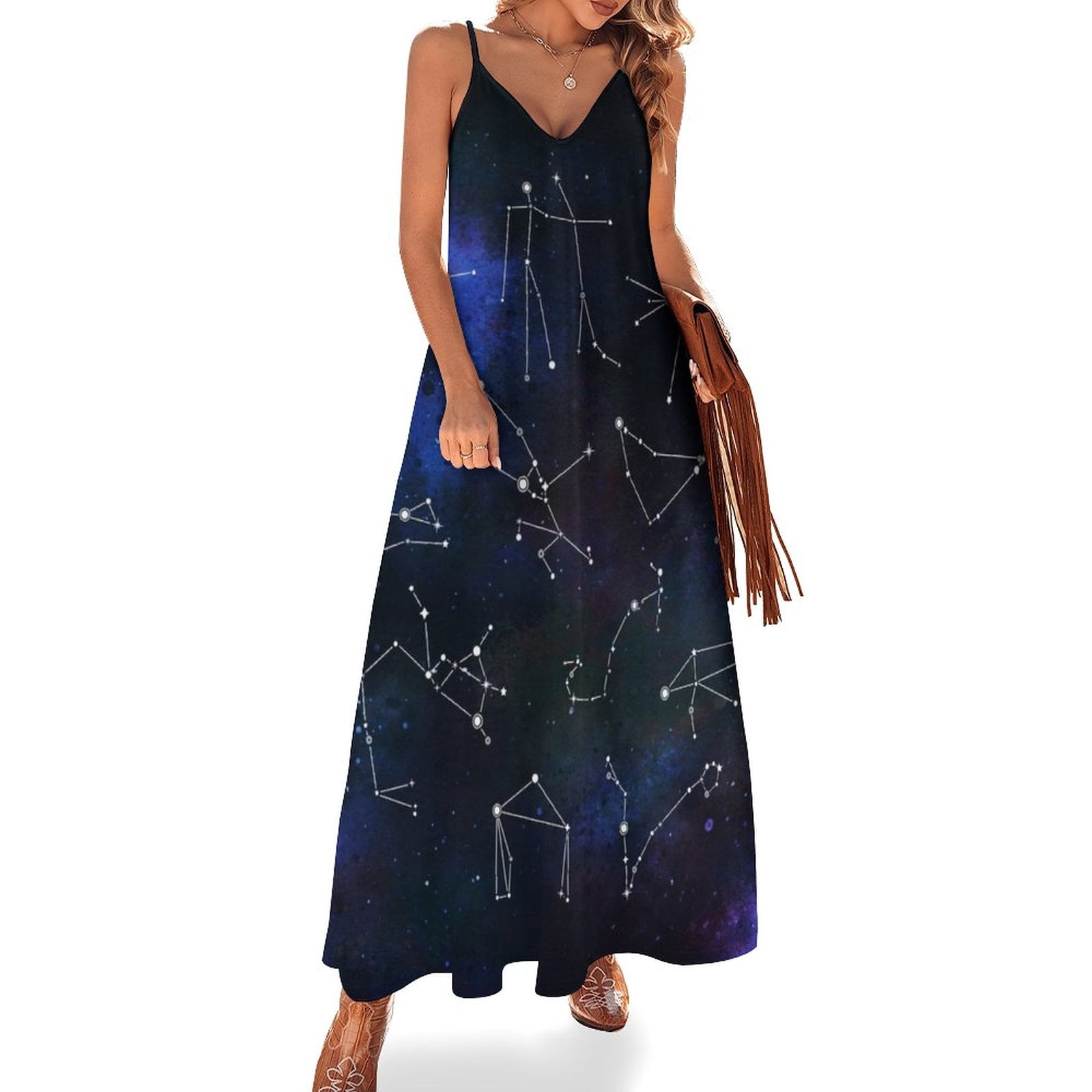 New constellations Sleeveless Dress prom dress 2024 Evening gown ...