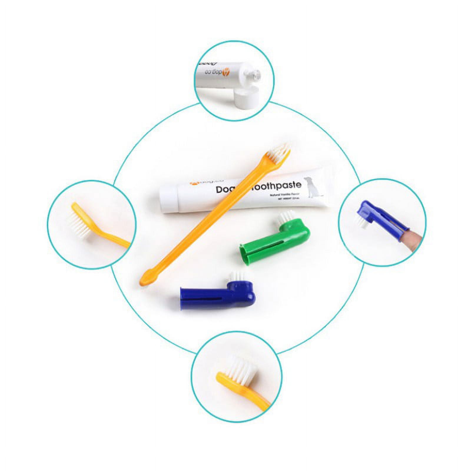 New design pet dog puppy cat toothbrush teethpaste 1 toothpaste+1 two ...