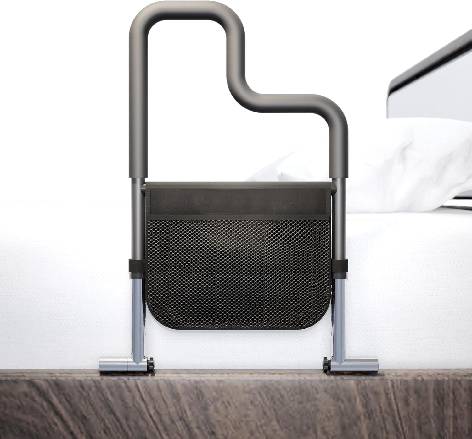 New double bar bed guardrail 2024 Suitable for seniors - Adjustable bed ...