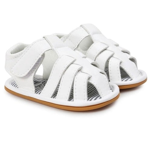 New fashion newborn baby striped soft sandals - Walmart.com