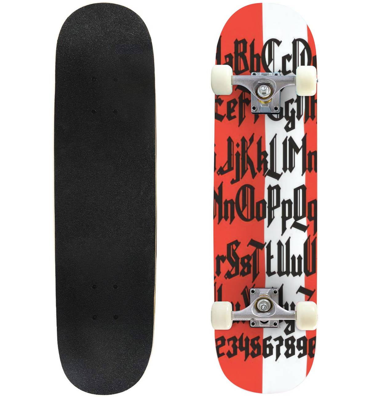 New gothic font stock Outdoor Skateboard Longboards 31"x8" Pro Complete ...