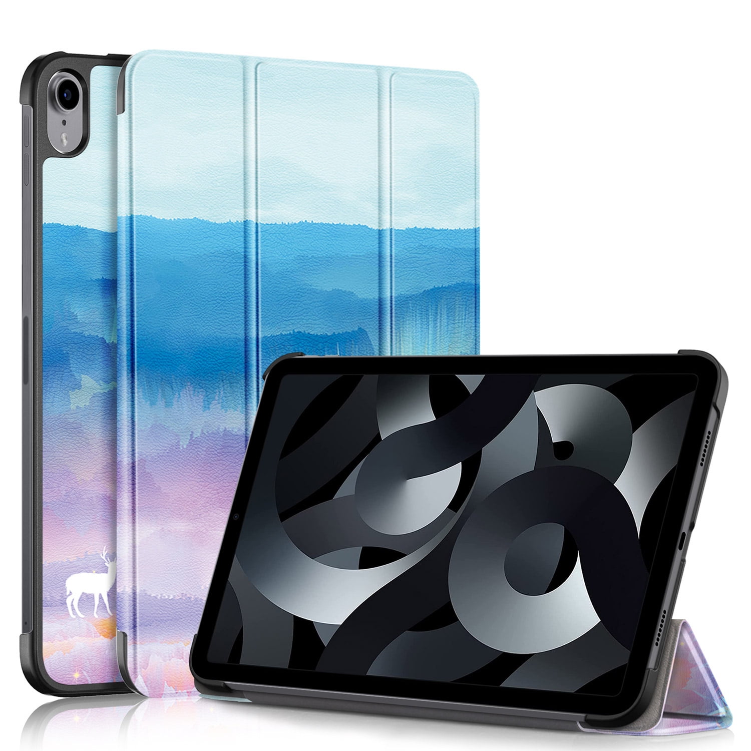 New iPad (2022) Case, Dteck Slim Tri-Fold Standing Protective Case with ...