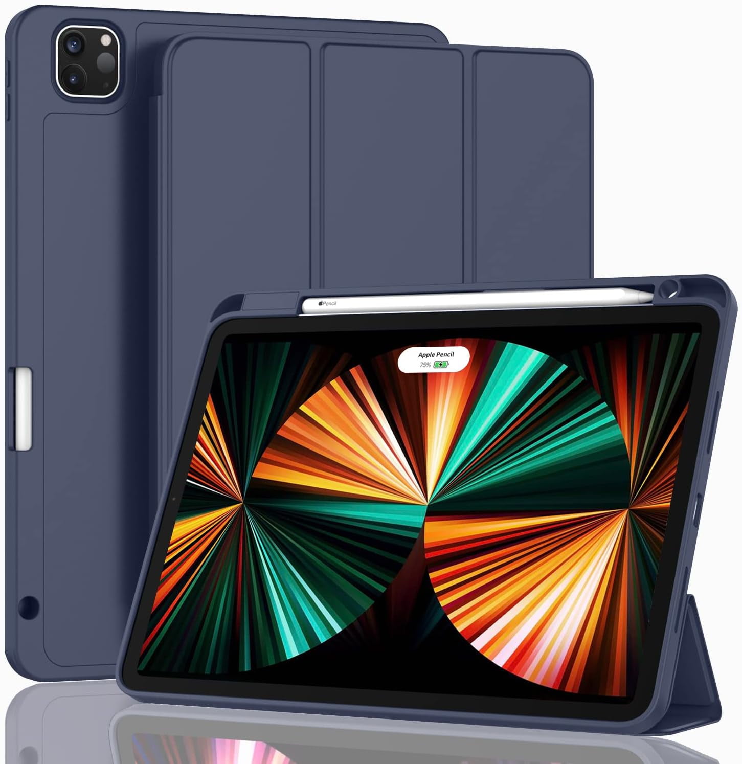 New iPad Pro 12.9 Inch Case 2022/2021/2020(6th/5th/4th Gen) with Pencil ...