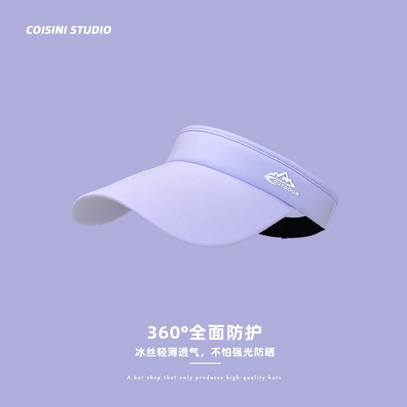 New ice silk hollow top cap, summer sun protection face mask, men's ...