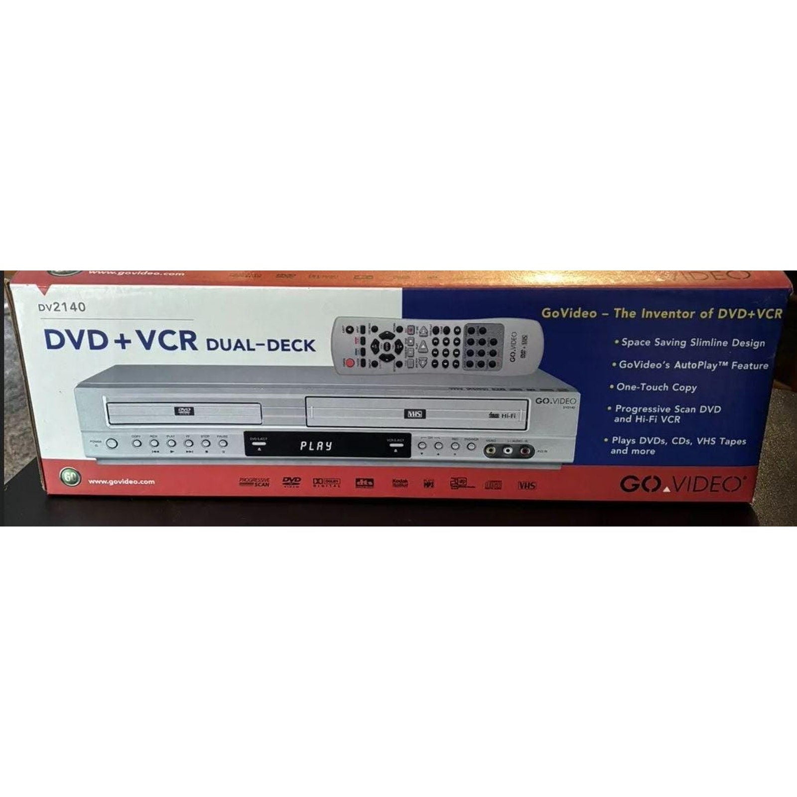New in Box Go Video dv2140 DVD VCR Combo with Hdmi Adapter - Walmart.com