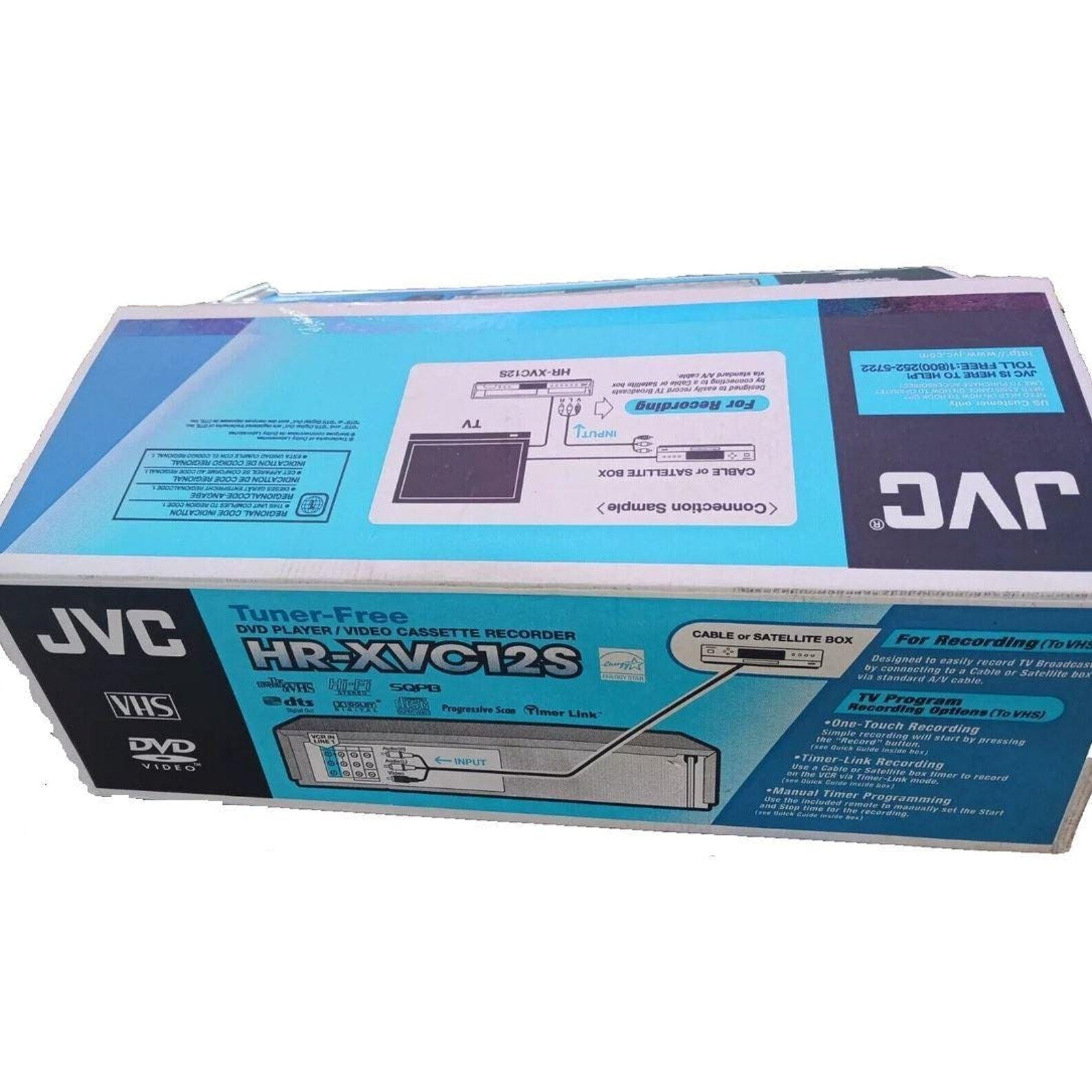 New in Box JVC Hr-Xvc12S DVD VCR Combo Dvd Player Vhs Player with Hdmi ...