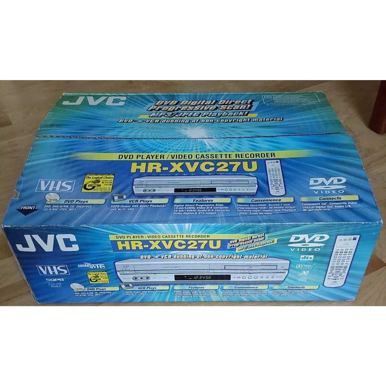 New in Box JVC xvc-hr27u DVD VCR Combo with Hdmi Adapter - Walmart.com