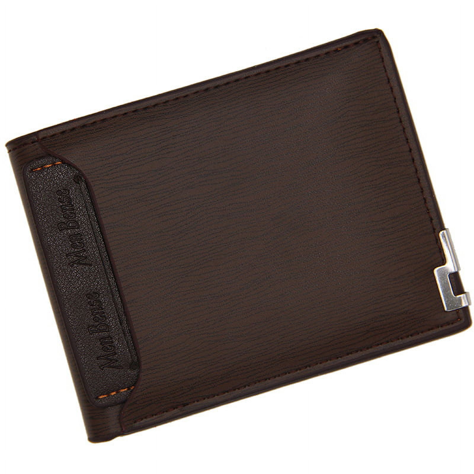 New men's wallet short multi-function fashion casual draw card wallet ...