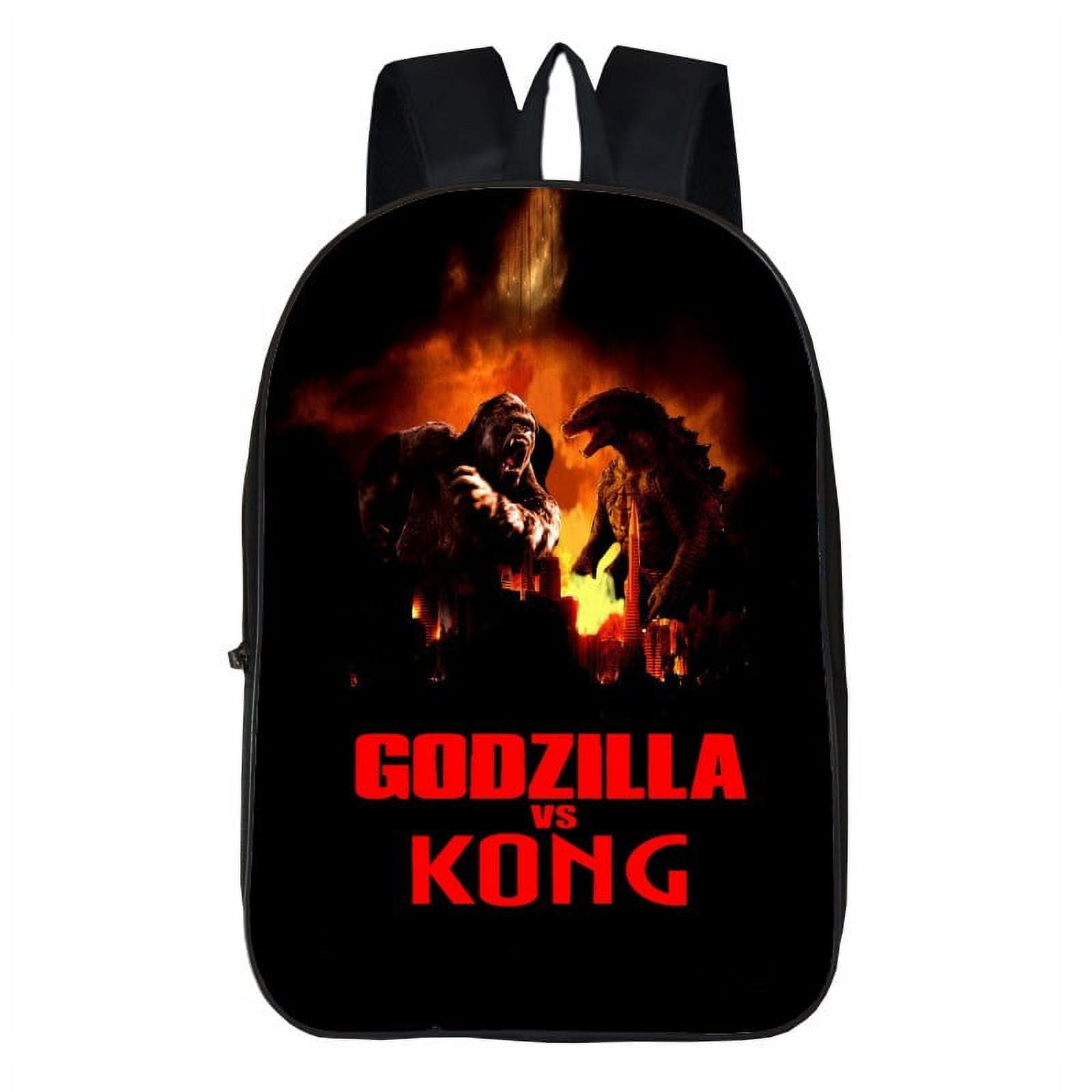 New printed Godzilla War King Kong backpack cartoon film peripheral ...