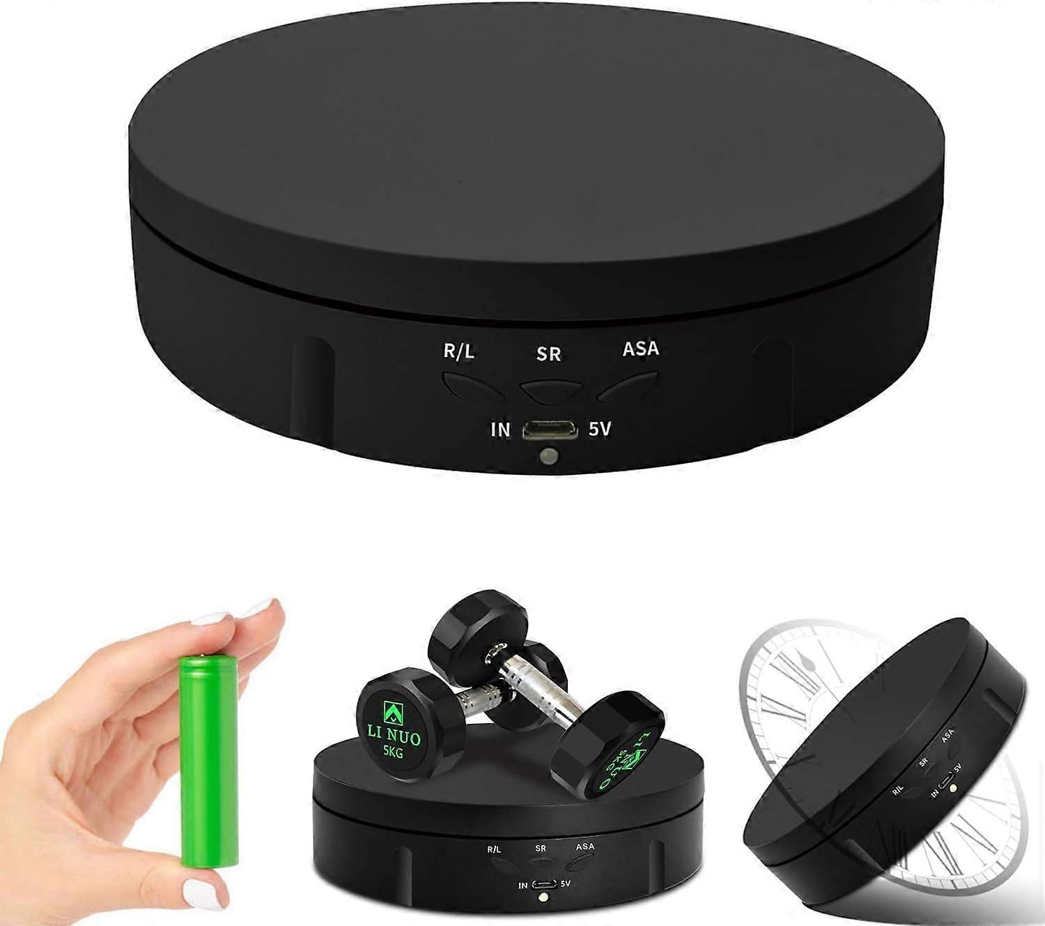 New product,Rechargeable electric turntable display stand, three-speed ...