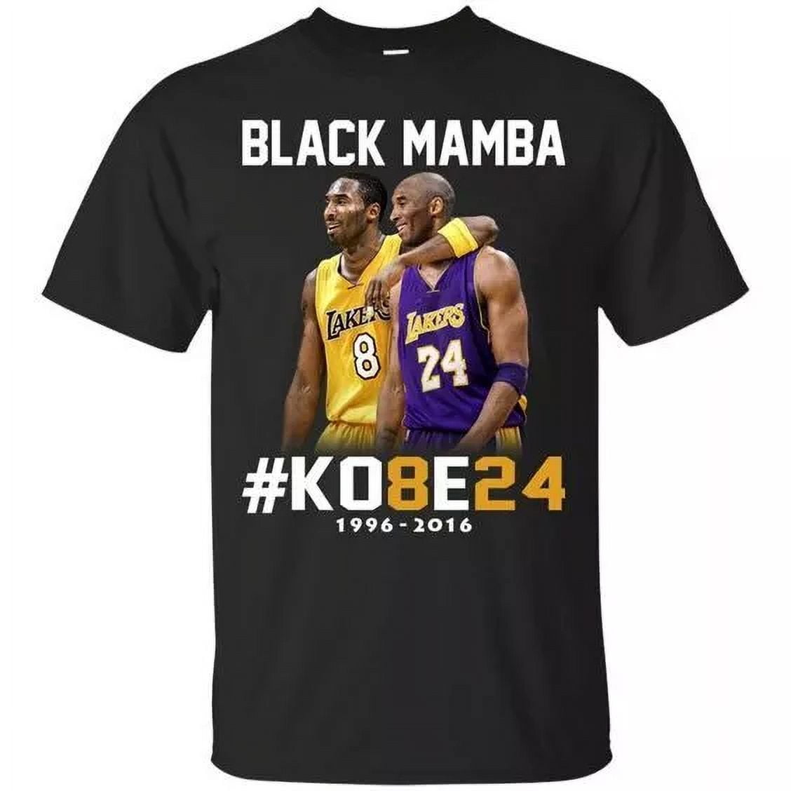 New_rare!!_black Mamba Kobe Bryant L.a. Lakers T-shirt Basketball Fans ...