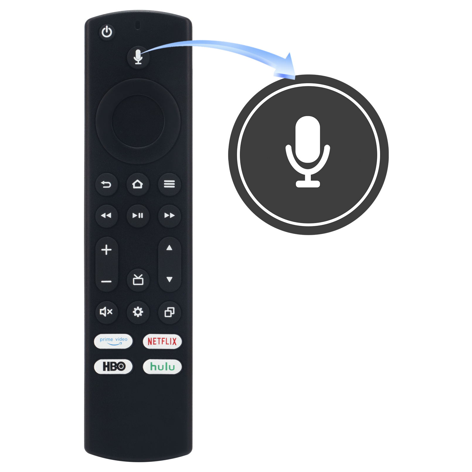 New remote control VOICE CONTROL WITH MICPHONE for INSIGNIA NSRCFNA21 ...