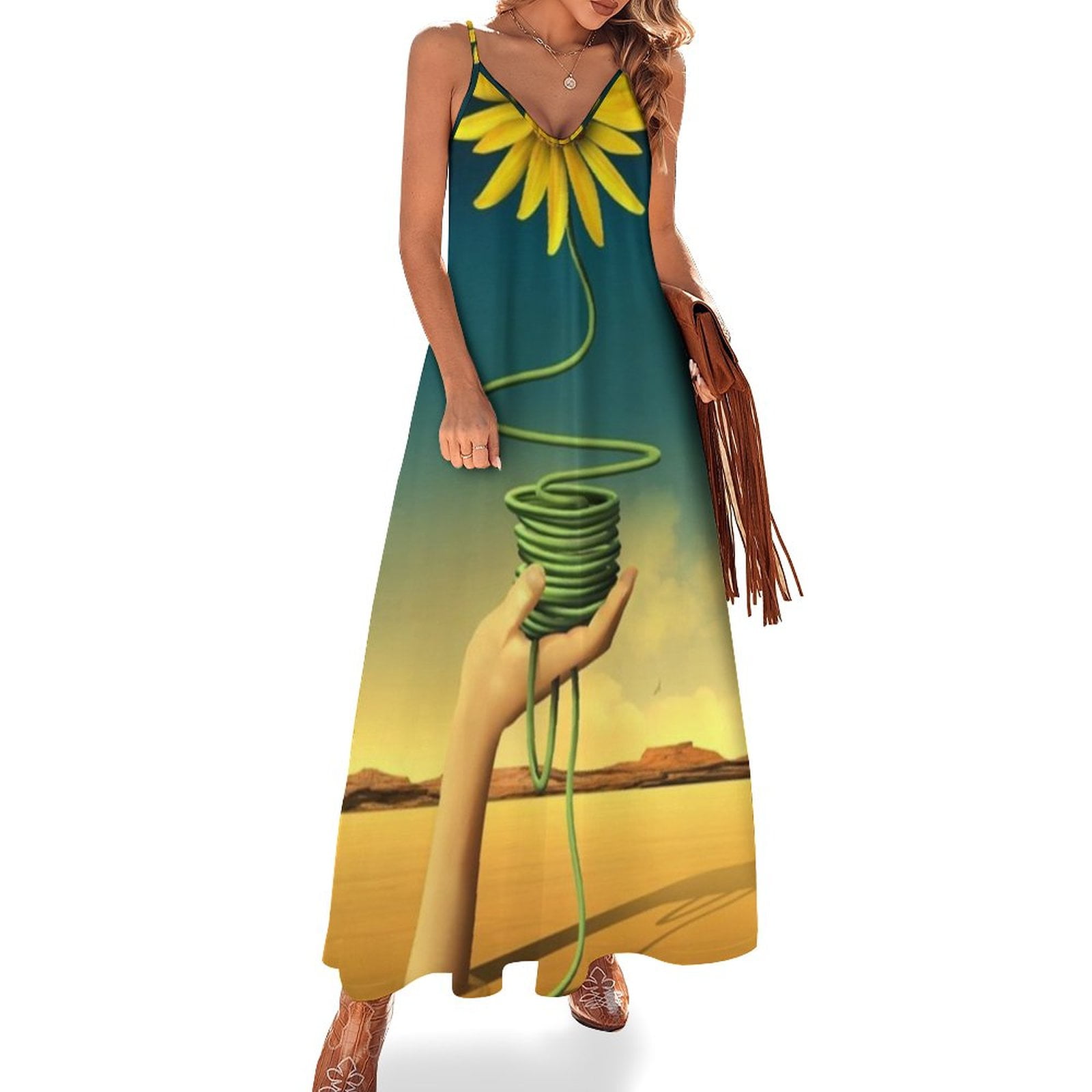 New salvador dali Sleeveless Dress Dress vintage dresses for women ...
