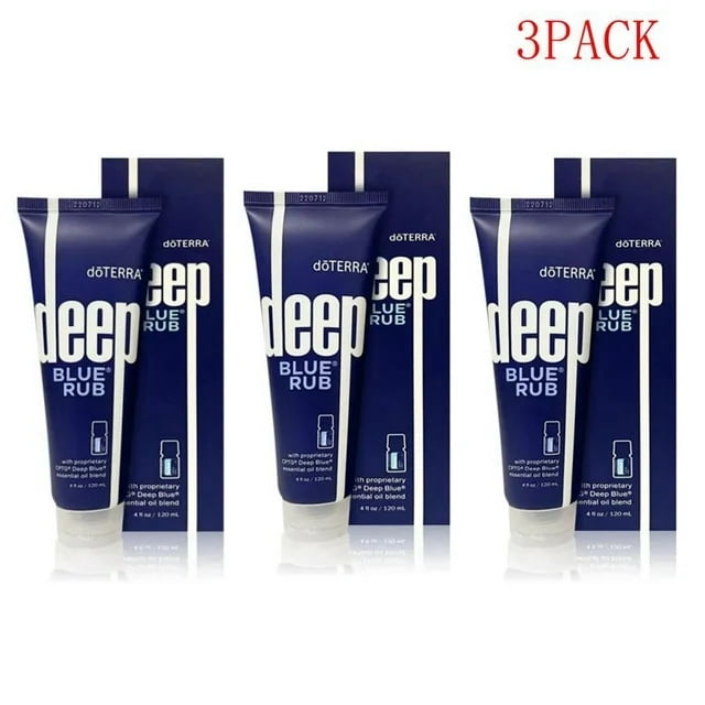 New seal 3-PACK Doterra_ Deep Blue Rub Topical Body Cream 4 floz./120 ...