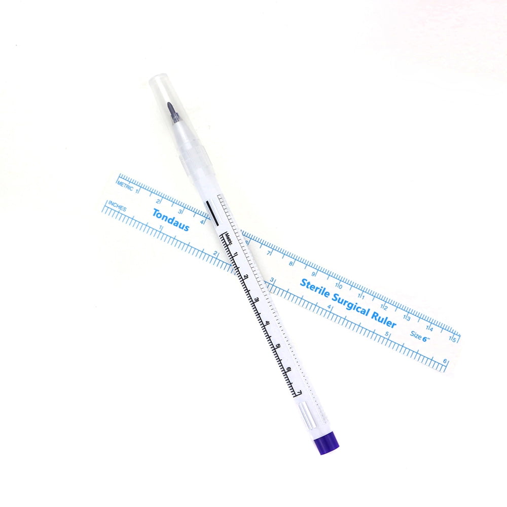 New semi-Permanent Marker Surgical Skin Marker Pen Ruler Tool Tattoo ...