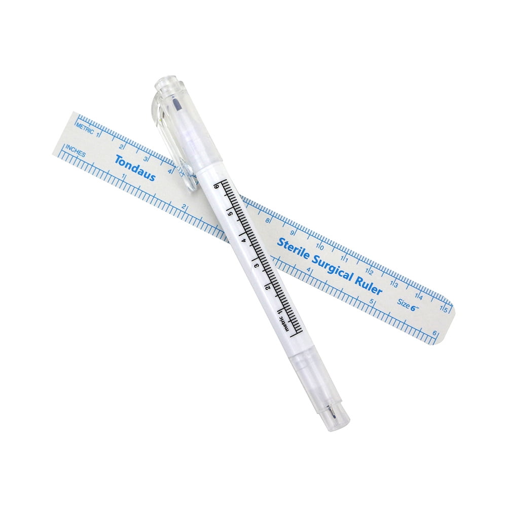 New semi-Permanent Marker Surgical Skin Marker Pen Ruler Tool Tattoo ...
