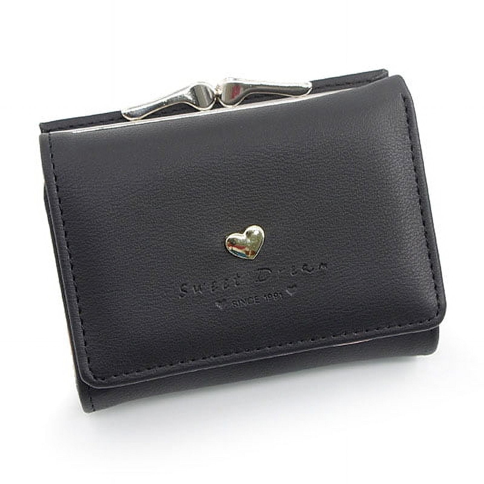 New short women wallets cute coin pocket card holder small female purse ...
