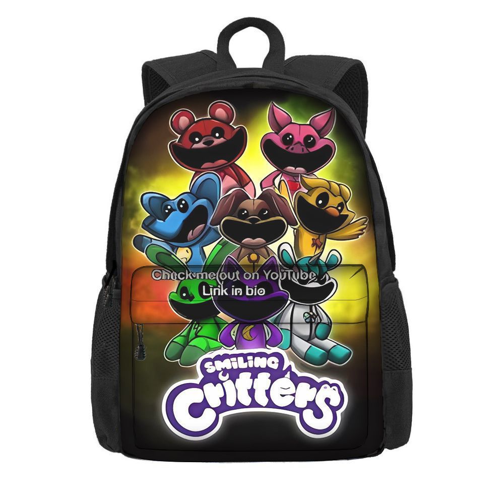 Smiling Face With Sunglasses Kids Children Backpack Bag Satchel New ...