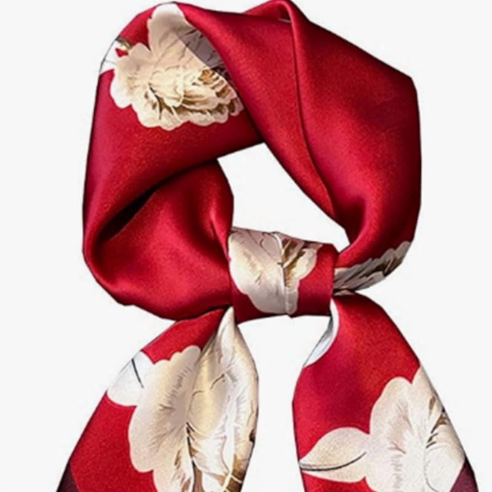 New square scarf, small silk scarf, satin imitation silk, women's ...