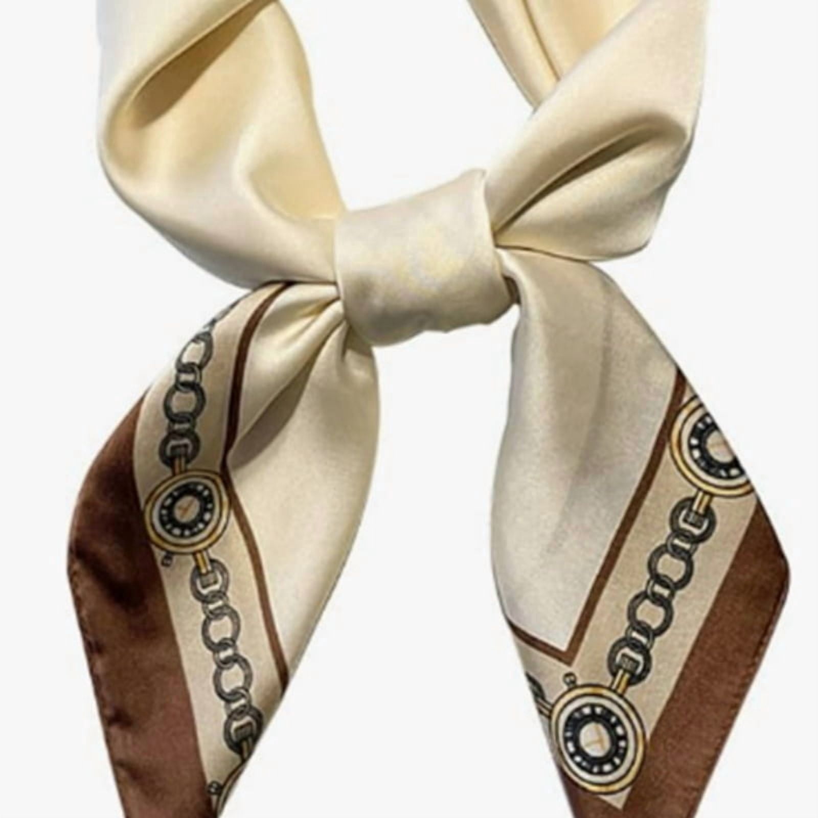 New square scarf, small silk scarf, satin imitation silk, women's ...
