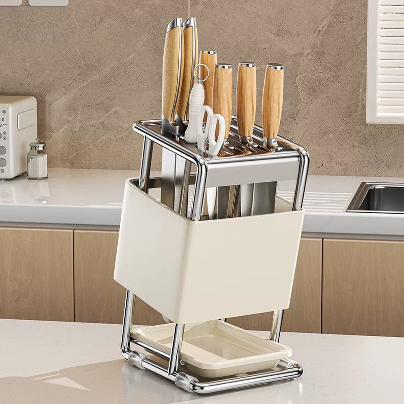 New stainless steel kitchen knife rack storage rack and integrated ...