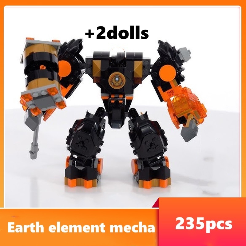 New style Creative DIY Mech Series Earth Ninjas Mech Earth Elements ...
