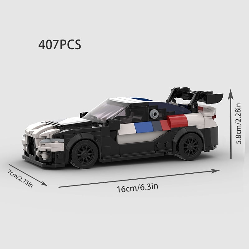 New style MOC M4 GT4 G82 Racing Car Brick Speed Champions Supercar ...