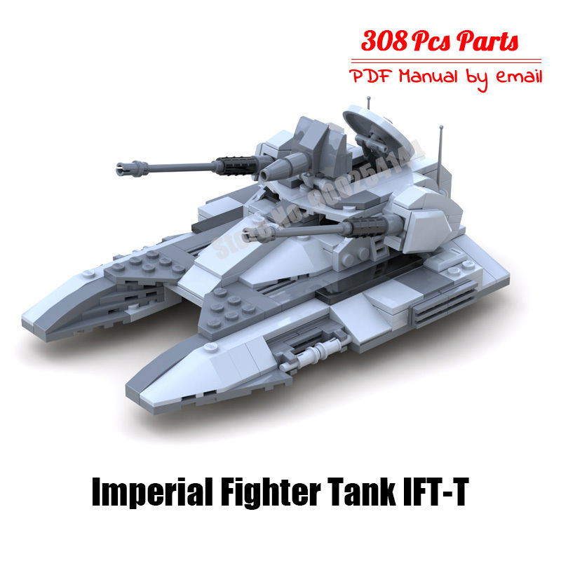 New style NEW Republic Fighter Tank Ornament Imperial Fighters Tank IFT-T MOC 75182 MOD Building ...