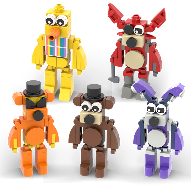 New style New FNAF Horror Game Five Nights Freddyed Figures Building ...