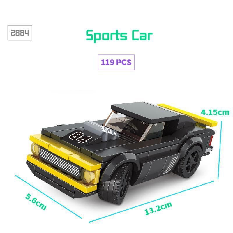 New style Supercar Building Blocks MOC Speed City Car Champion Racer ...