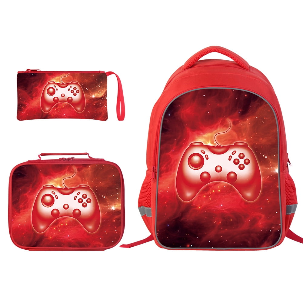New style schoolbag three pieces set fashion personality spine ...
