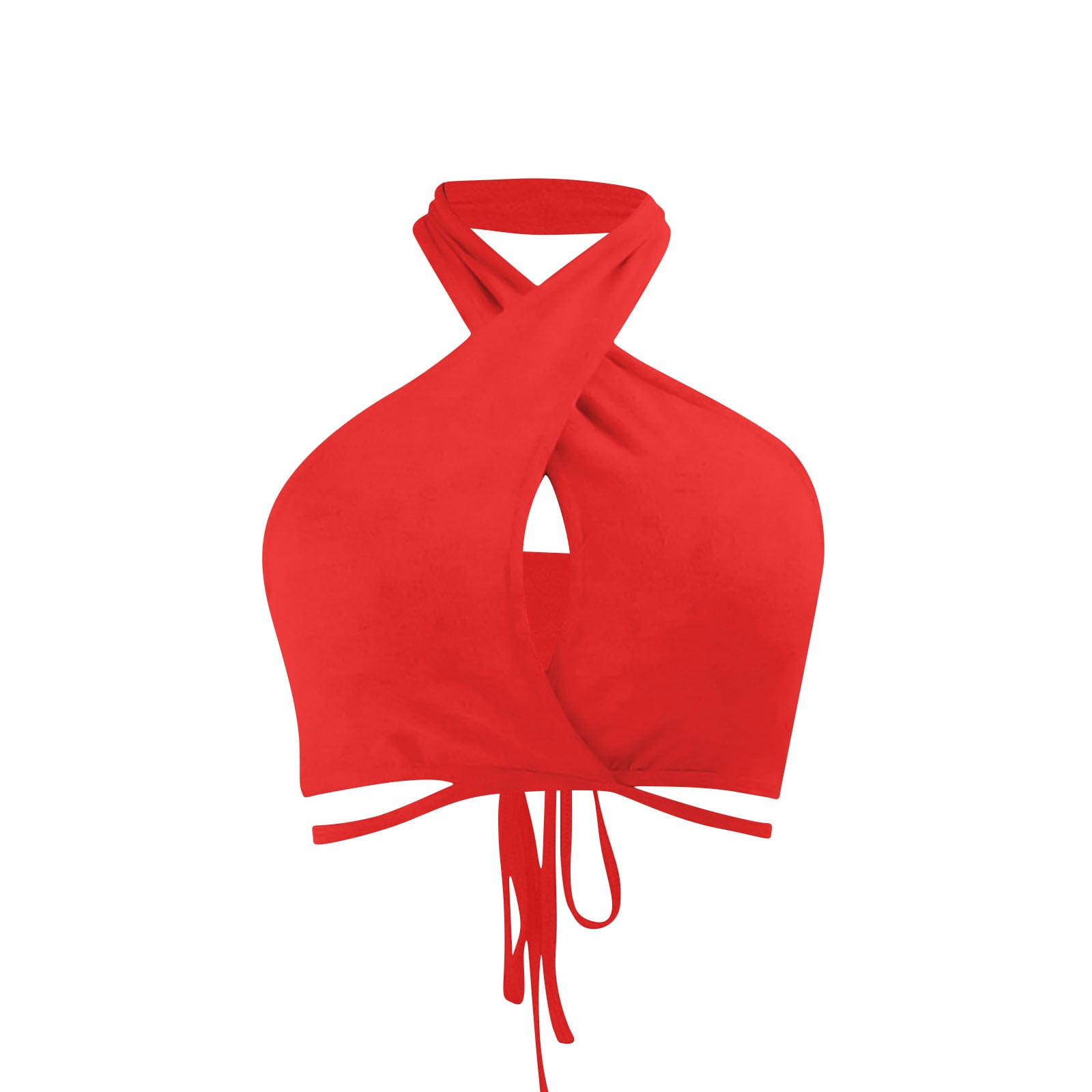 New summer arrivals SMihono Sexy Halter Crop Tops for Women Summer ...