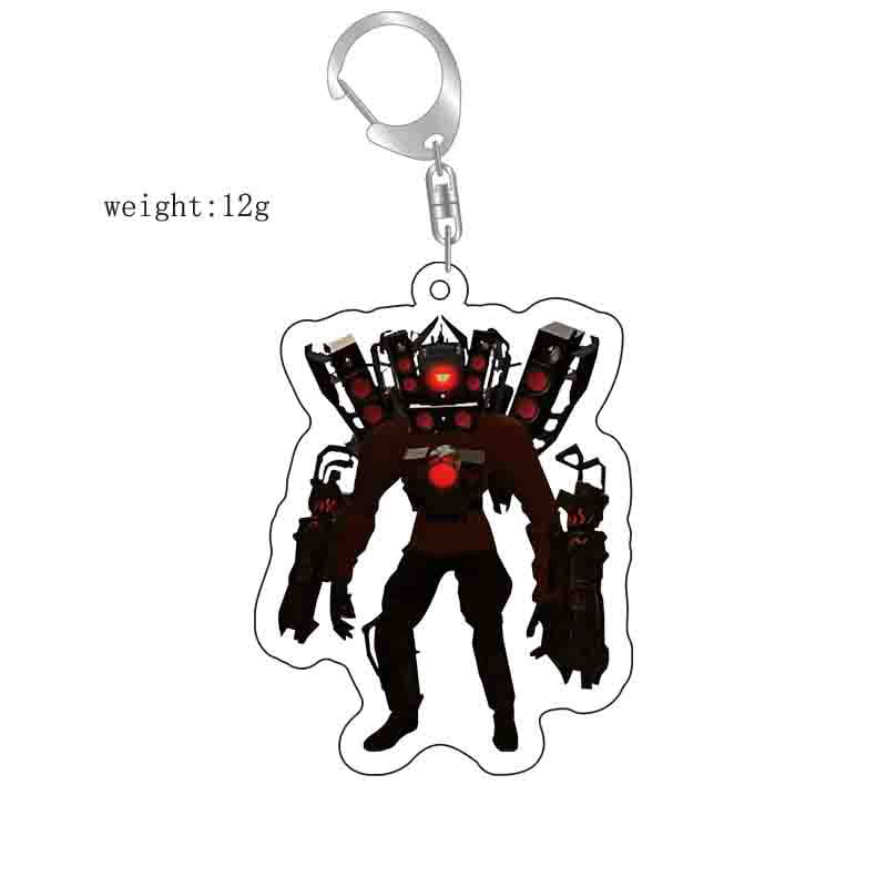 New toilet man keychain skibidi toilet monitor man tv man creative ...