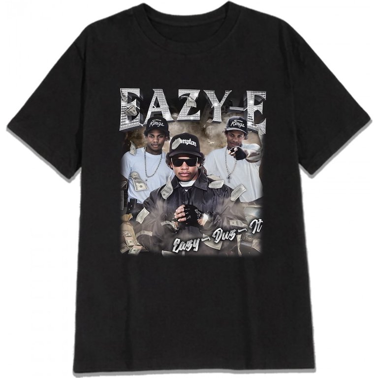 Eazy E Shirts Big E Eazy E T Shirt Side Back And Front | Mens Tops,