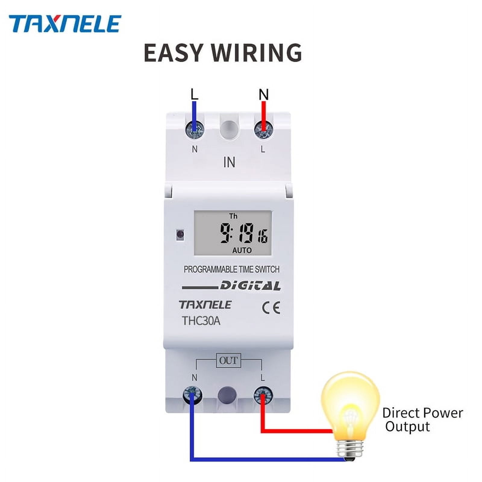 New type Din Rail 2 wire Weekly 7 Days Programmable Digital TIME SWITCH ...