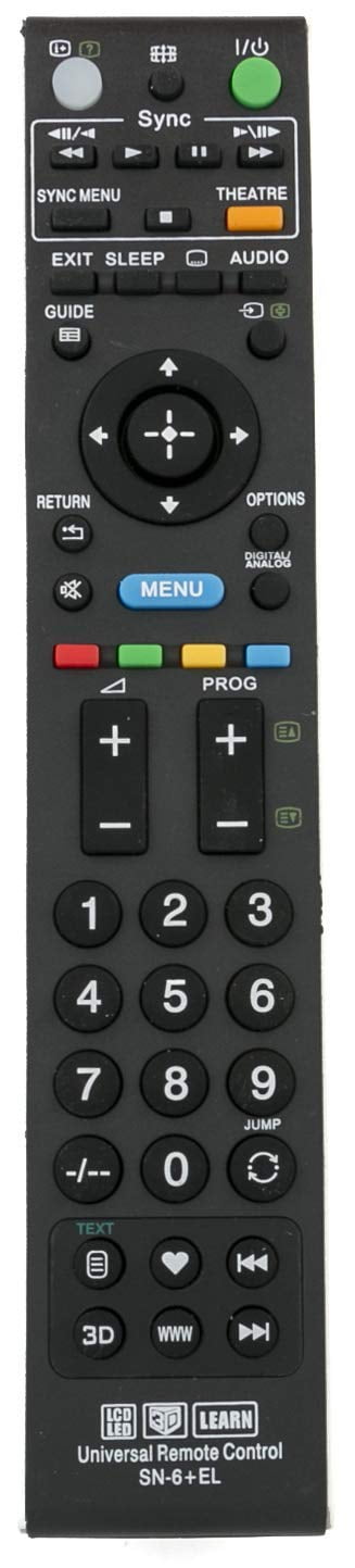 New universal Remote Control SN-6+EL for SONY 3D LCD LED HDTV TV RM ...