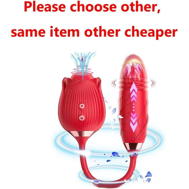 New Upgraded Sextoy Rose For Women 2 In 1 Rose Vibrator G Spot Clitoral