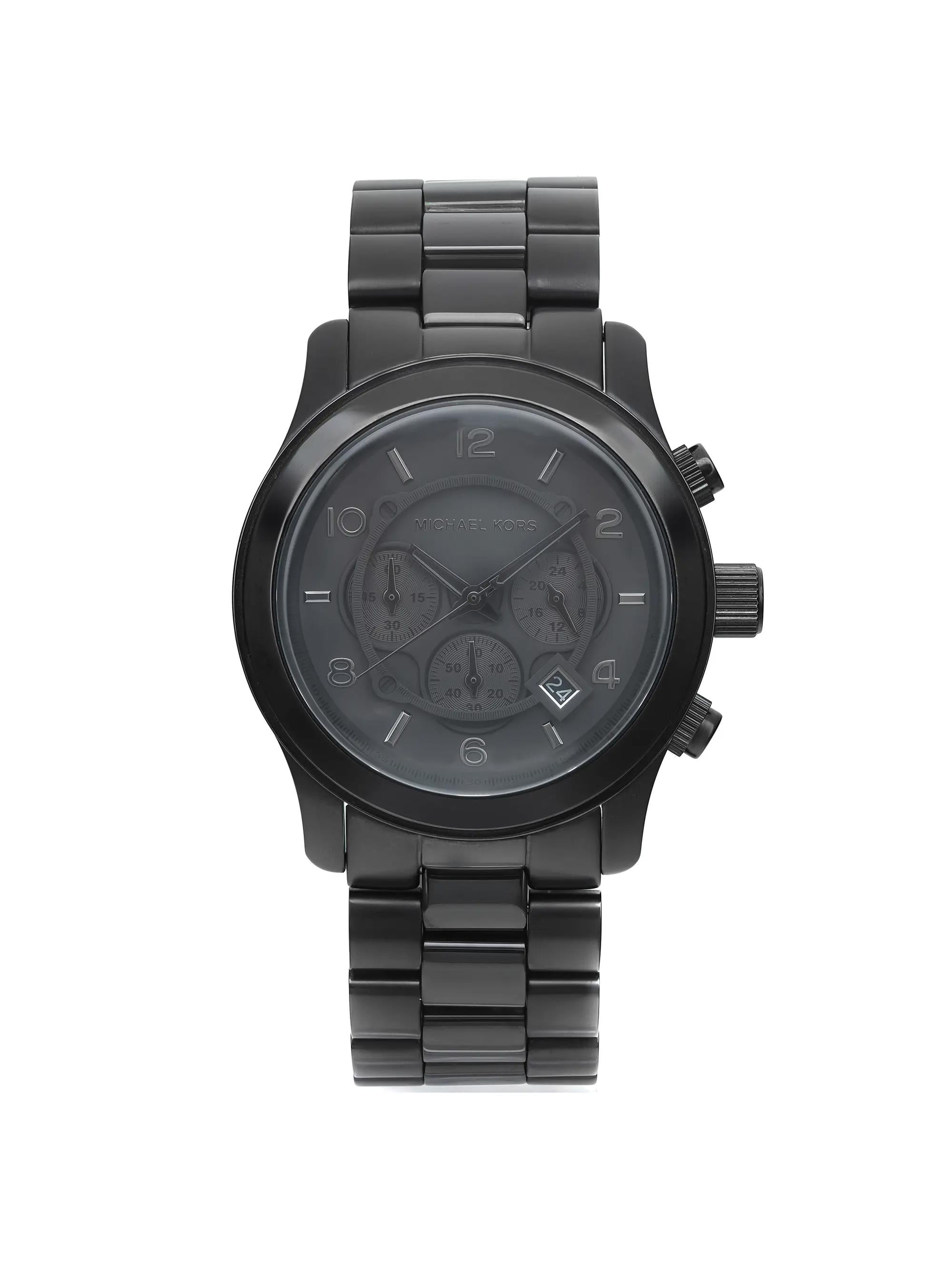 Michael Kors Runway Black Steel Black Dial Mens Watch MK8157 - Walmart.com