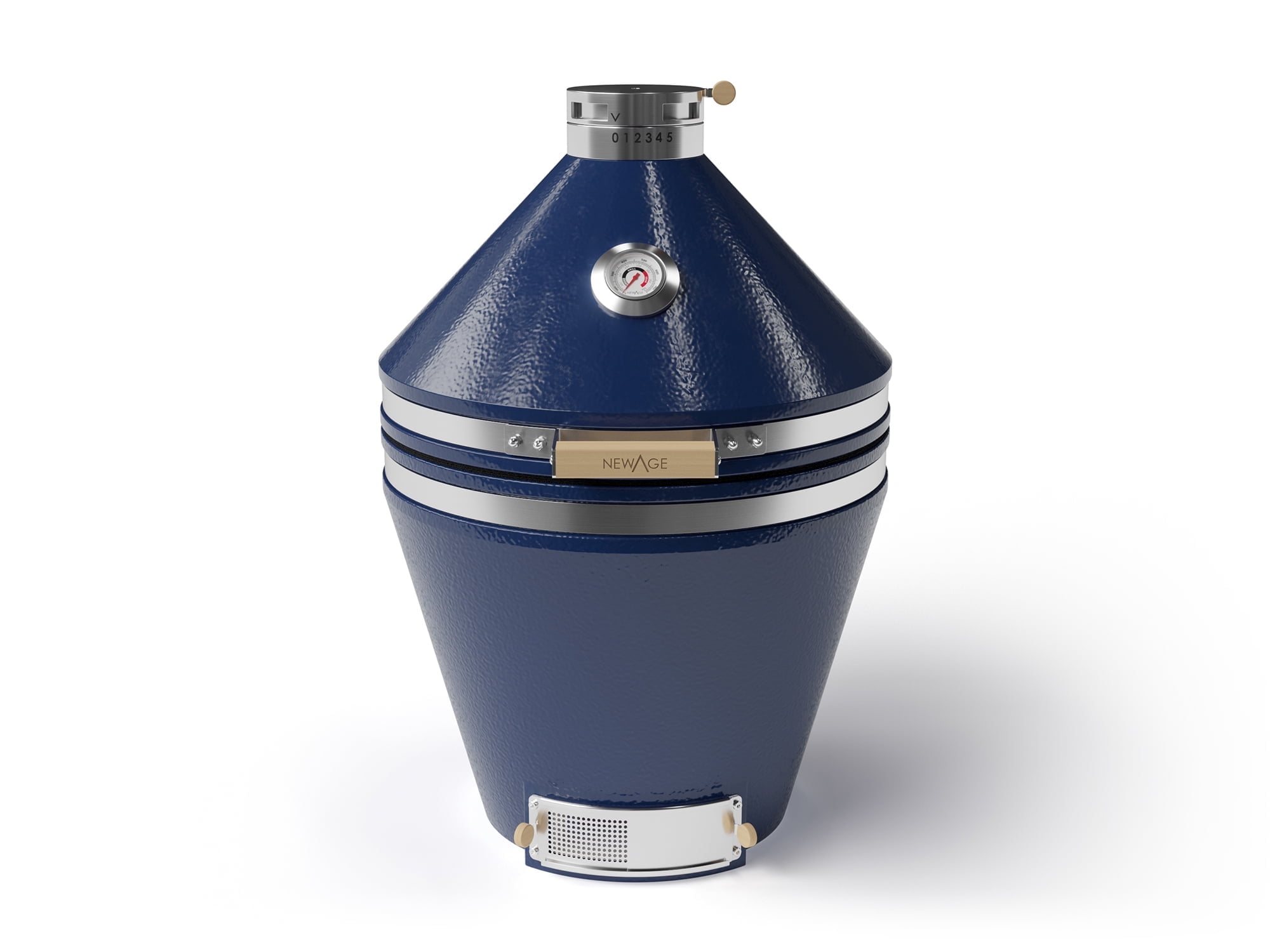 NewAge Platinum Kamado 450 sq in Blue with Stainless Steel Components ...