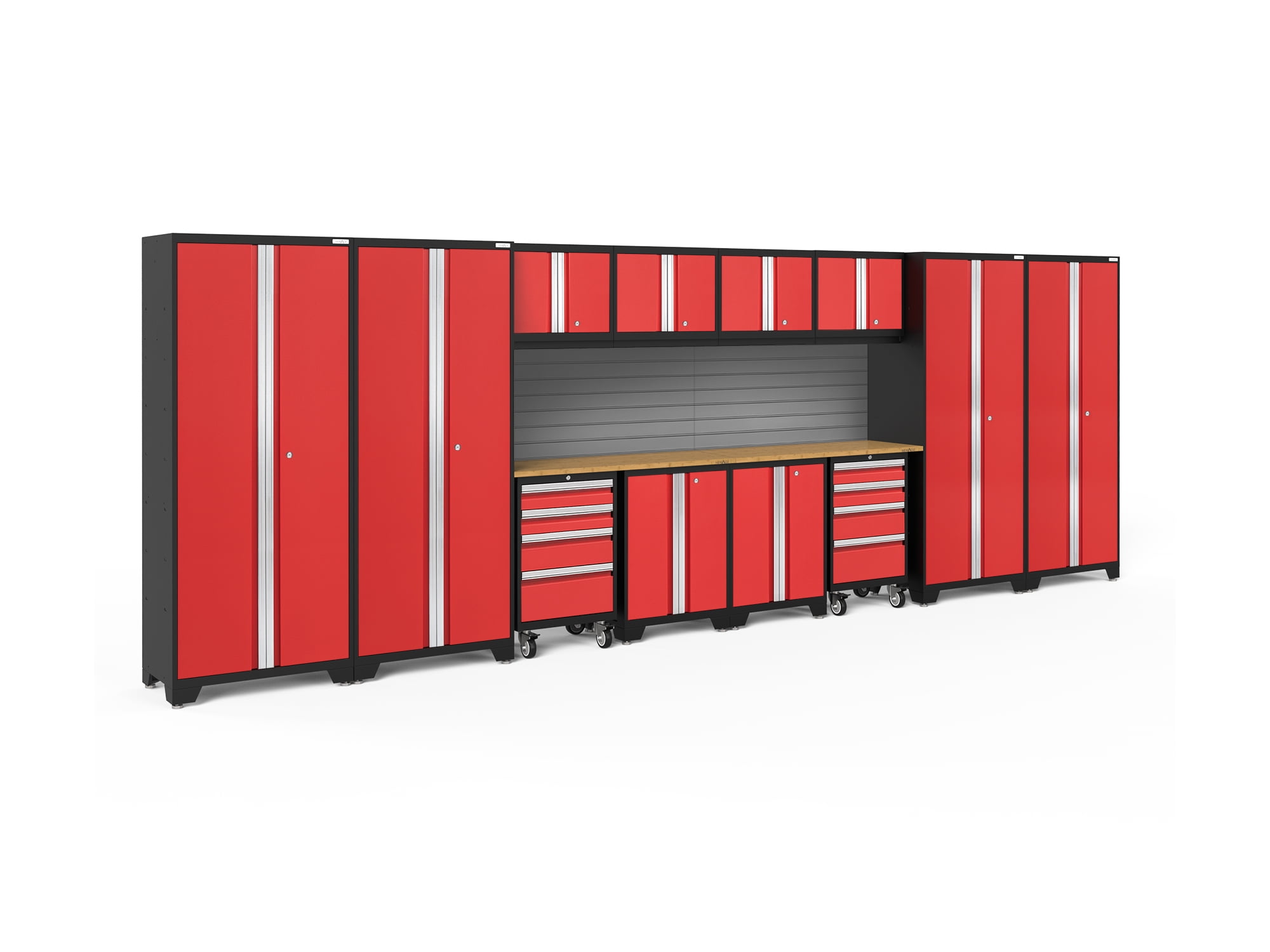 NewAge Products Bold Series Red 14 Piece Cabinet Set, Heavy Duty 24 ...
