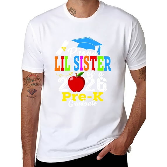 NewJum Proud Lil Sister of 2026 Pre-K Graduate, Mothers Day Grad T ...