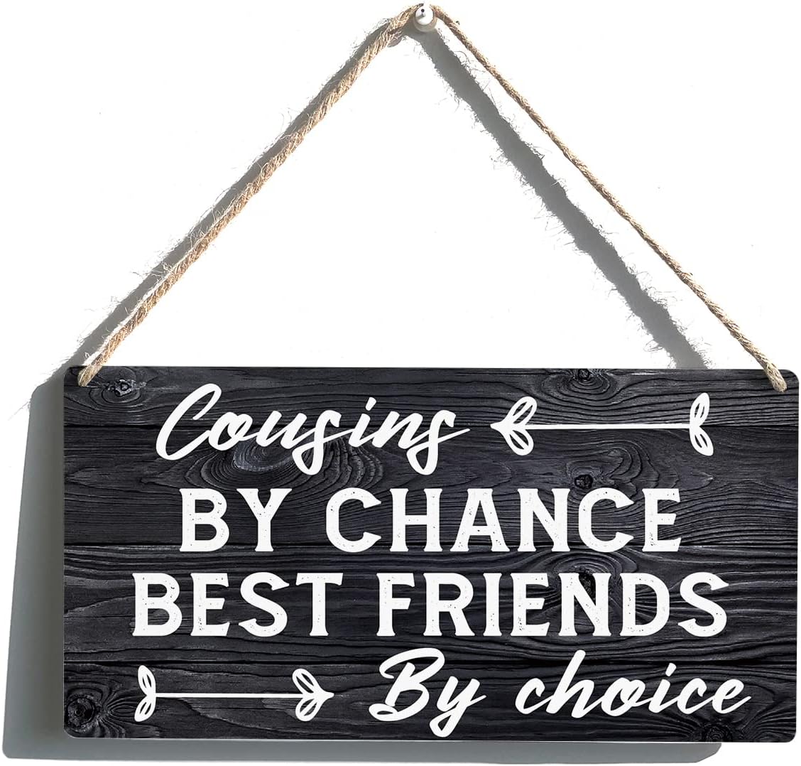 NewKice Cousin Signs Gift Farmhouse Cousins by Chance Best Friends by ...