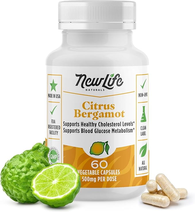 NewLife Naturals Citrus Bergamot Supplements 500 MG - Heart Health ...