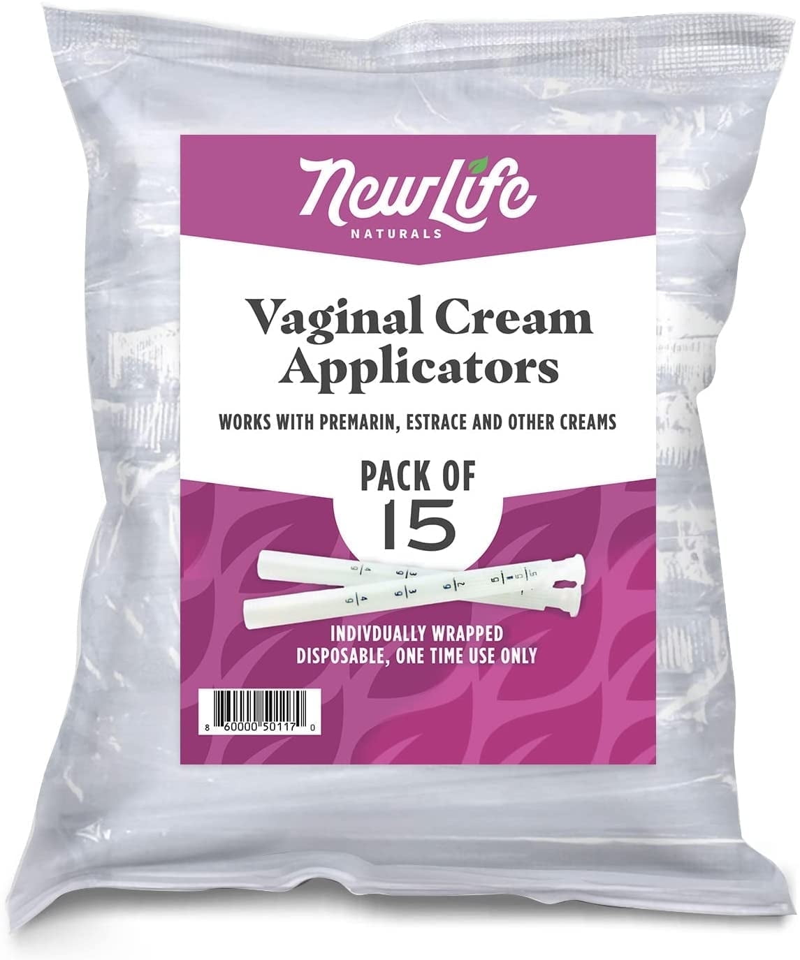 NewLife Naturals Vaginal Cream Applicators, Disposable, Dosage Markings ...