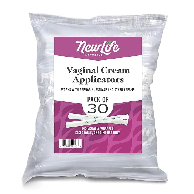 NewLife Naturals Disposable Vaginal Cream Applicators with Dosage ...
