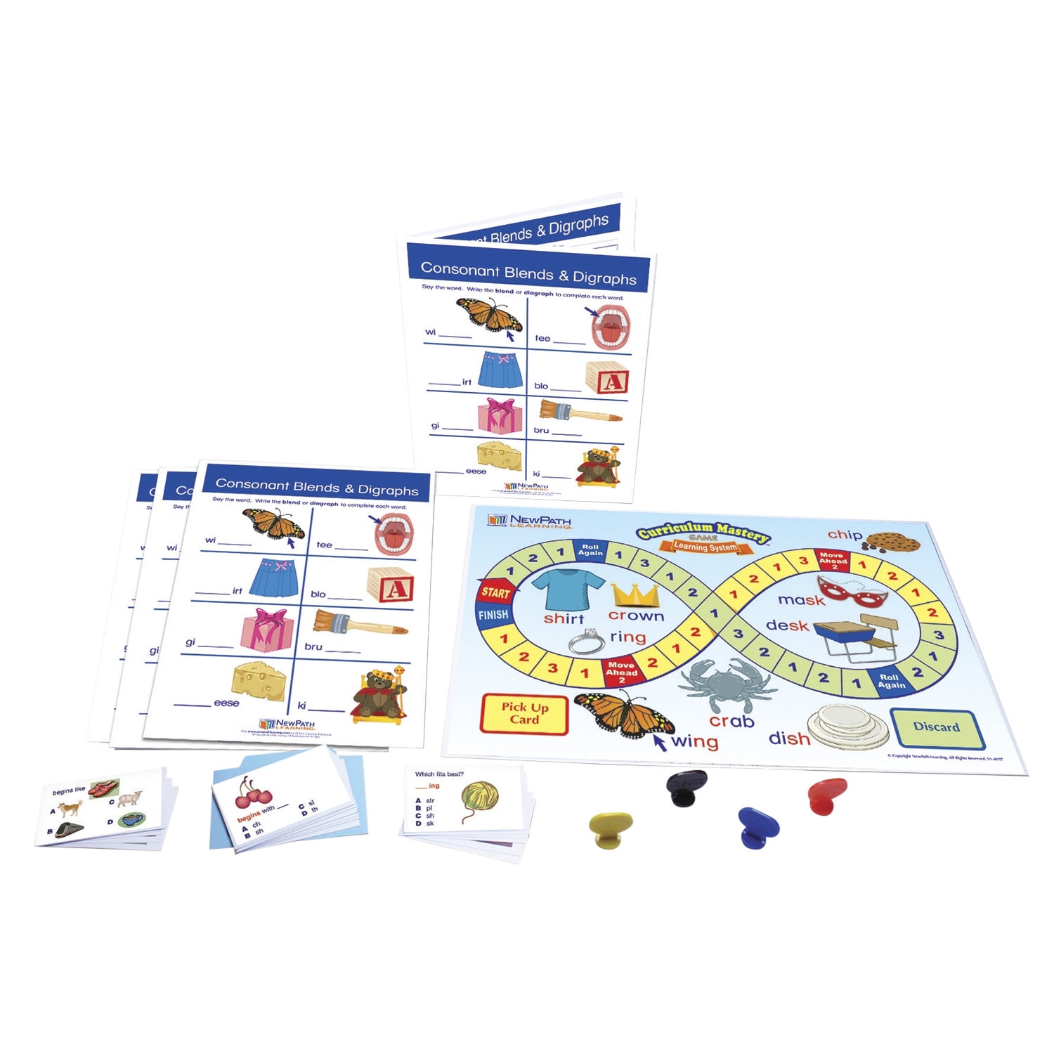 NewPath Learning Consonant Blends & Digraphs Learning Center Game ...