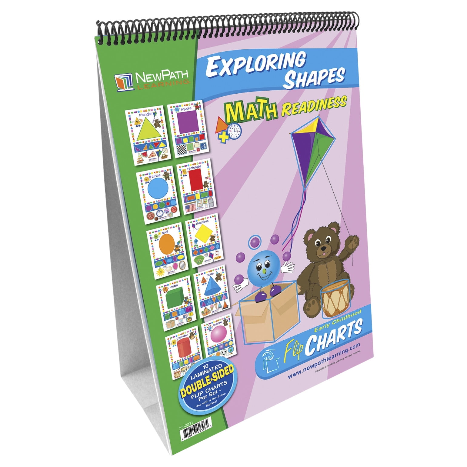NewPath Learning Exploring Shapes Write-On/Wipe-Off Flip Chart Set ...
