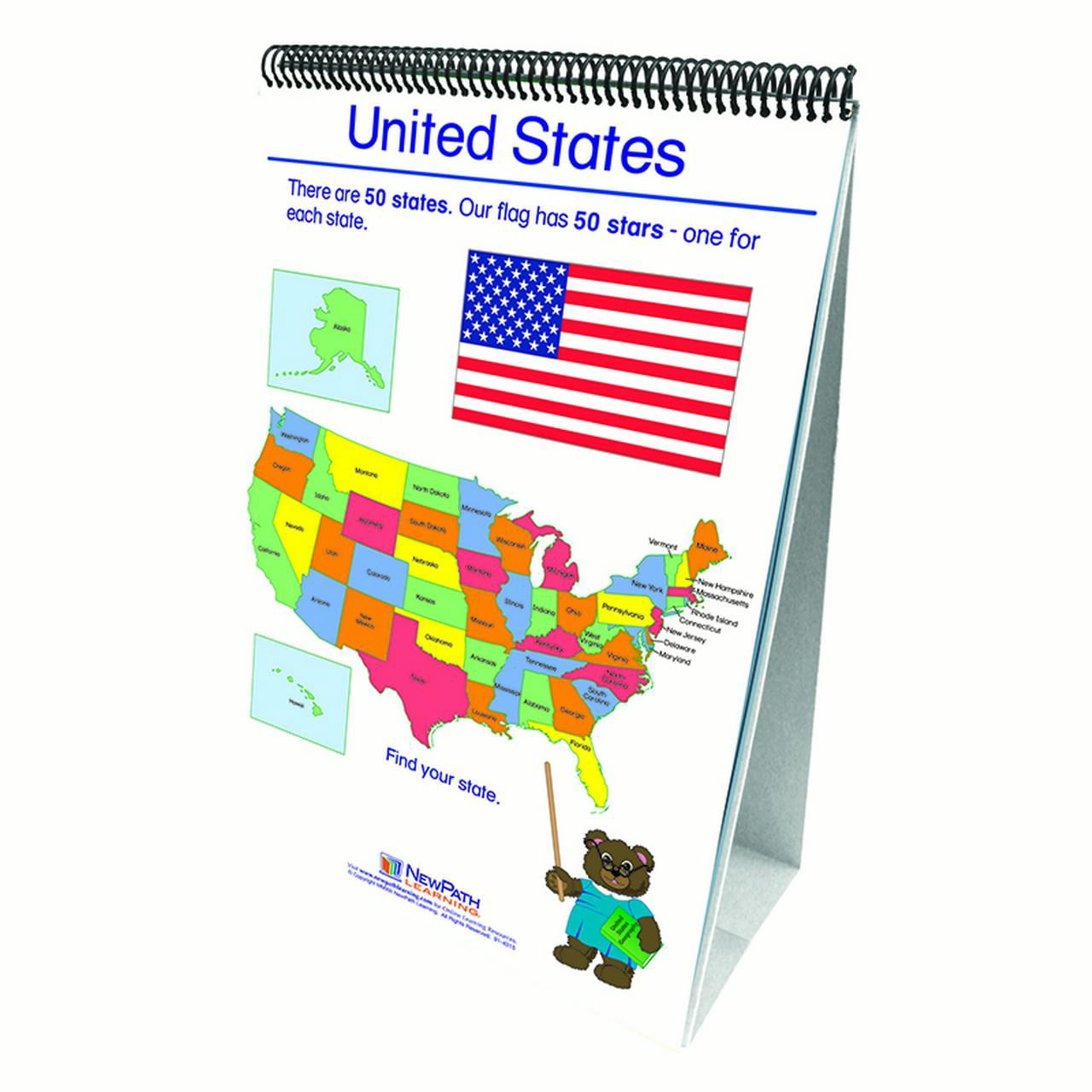 NewPath Learning Geography Social Studies Readiness Flip Chart, 12 L x ...